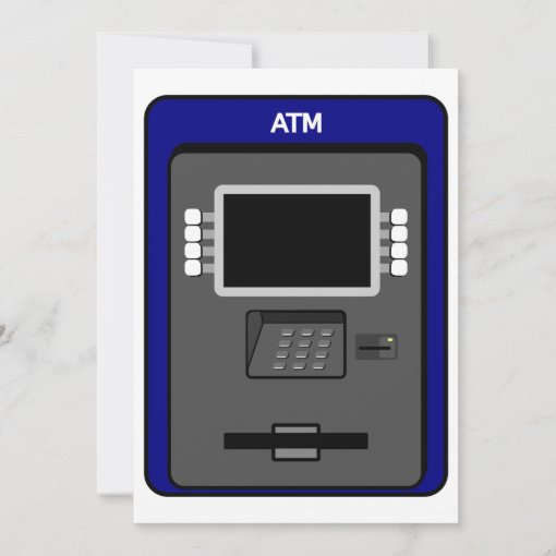 ATM Machine Invitations | Zazzle