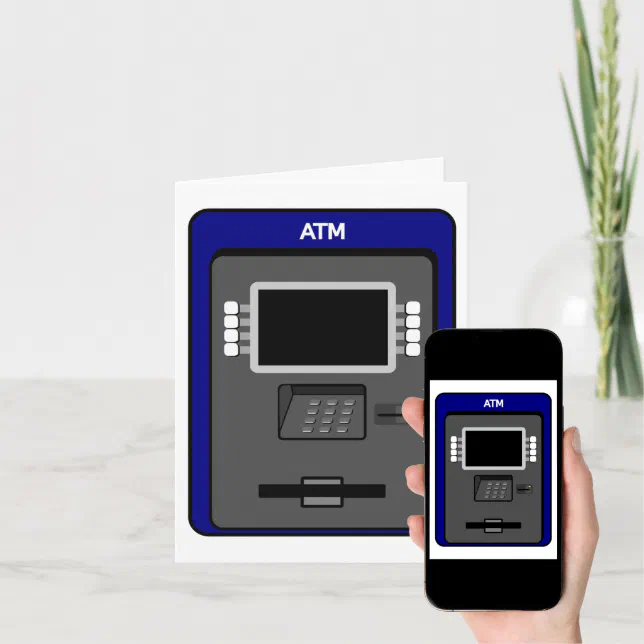 ATM Machine Note Cards | Zazzle