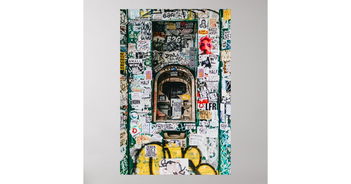 ATM MACHINE WITH GRAFFITI POSTER | Zazzle