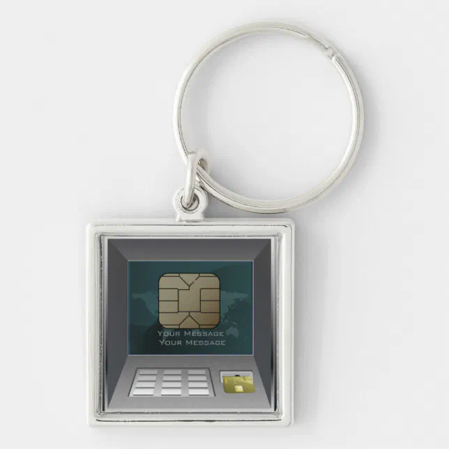 ATM Money Keychain | Zazzle