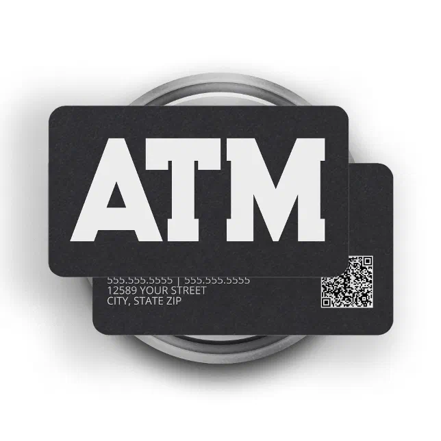 ATM Technician QR Business Card | Zazzle