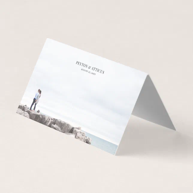 Atmosphere Photo Blank Space Event Place Card | Zazzle