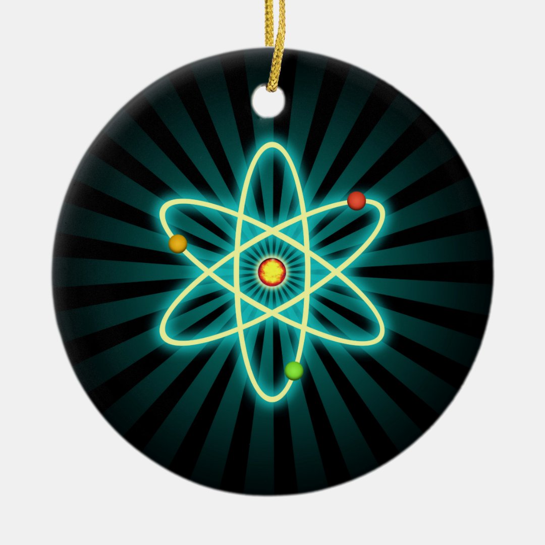 Atom Ceramic Ornament | Zazzle