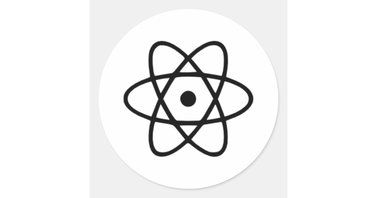 Atom Classic Round Sticker | Zazzle