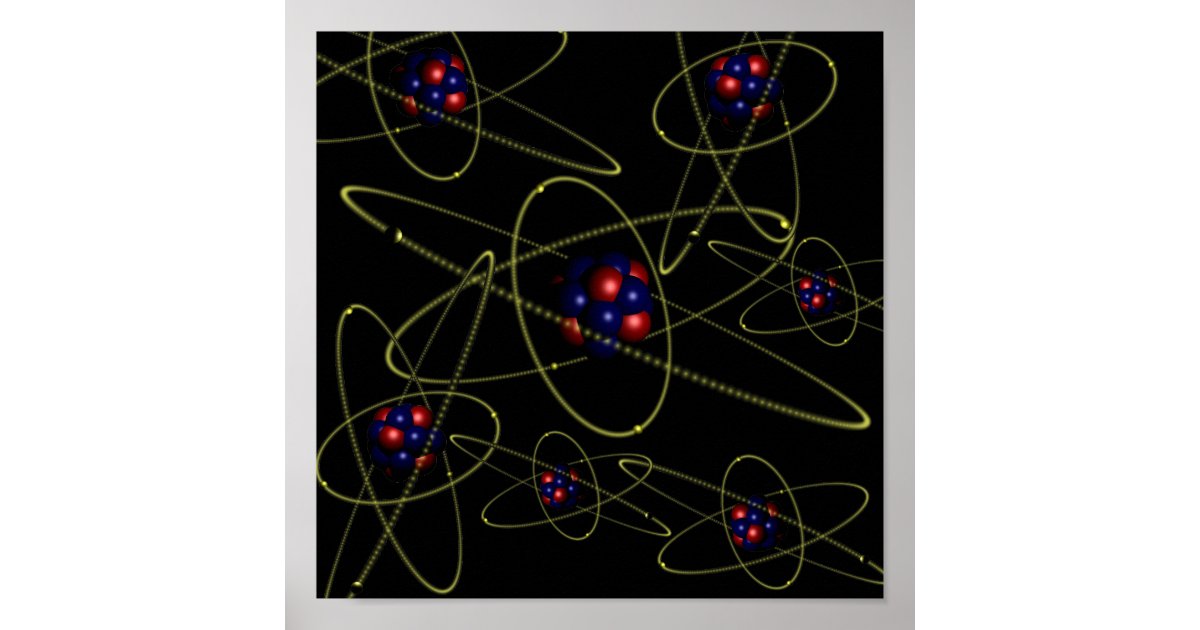 Atom Poster | Zazzle