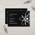 Atom | Scientist Business Card | Zazzle
