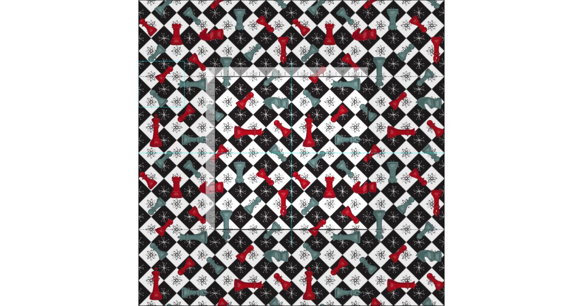 Atomic Age Checkers Fabric | Zazzle