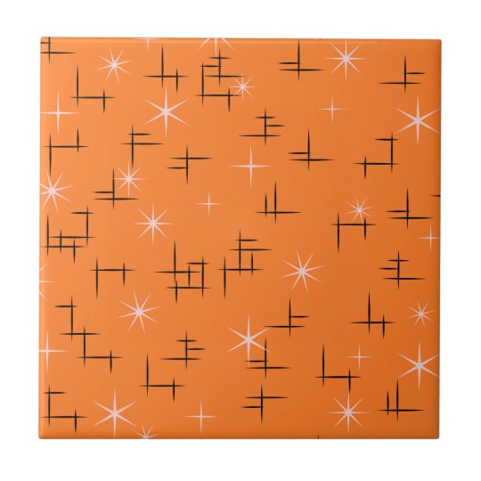 Atomic Age Retro Pattern Ceramic Tile | Zazzle.com