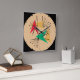 Atomic Arrows and Starbursts Mid Century Modern Square Wall Clock | Zazzle