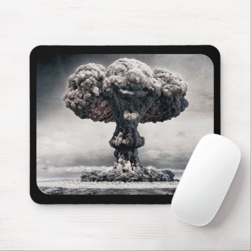 atomic bomb explosion mouse pad | Zazzle