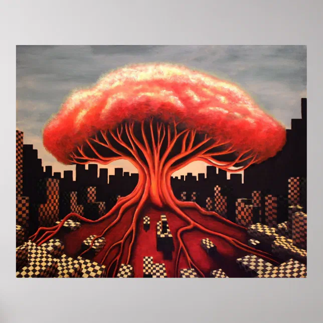 Atomic Bomb Tree Poster | Zazzle