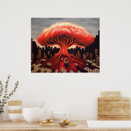 Atomic Bomb Tree Poster | Zazzle