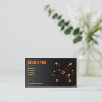 Atomic Business Card | Zazzle