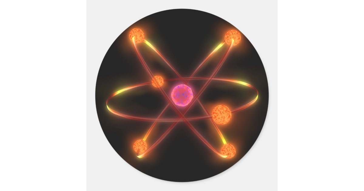 Atomic Classic Round Sticker | Zazzle