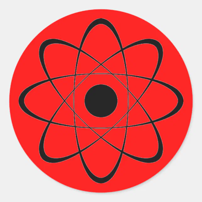 Atomic Classic Round Sticker | Zazzle