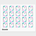Atomic Era Boomerang Abstracts Square Sticker | Zazzle