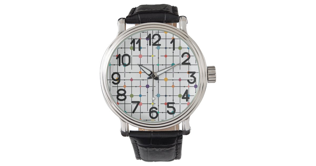 Atomic Grid Watch | Zazzle