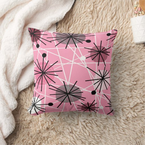 Atomic Inspired Pillow Mid Century Design | Zazzle