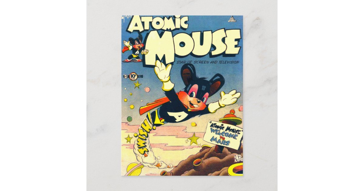 Atomic Mouse No.1 Postcard | Zazzle