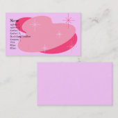 Atomic Retro Pink Business Card | Zazzle