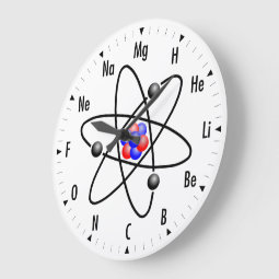 Atomic Science / Chemistry Clock | Zazzle