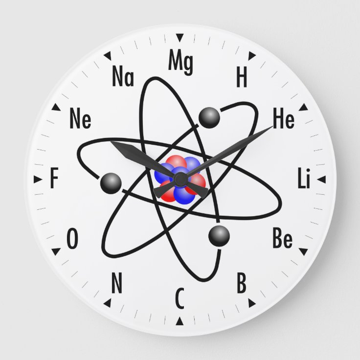 Atomic Science / Chemistry Clock | Zazzle