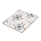 Atomic Sphere Star Burst Retro Patern Ceramic Tile | Zazzle