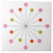 Atomic Starburst Retro Ceramic Tile | Zazzle