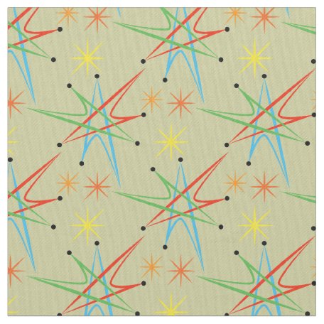 Atomic Pop Fabric | Zazzle.com