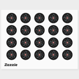 Atomic Symbol Sticker | Zazzle