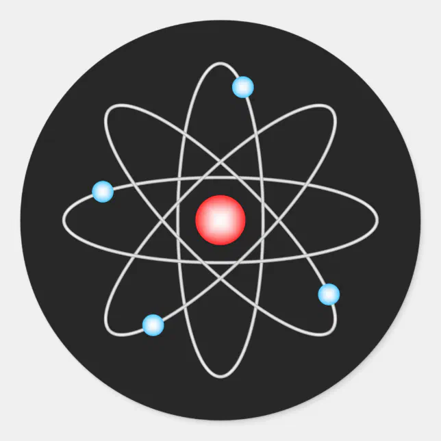 Atomic Symbol Sticker | Zazzle