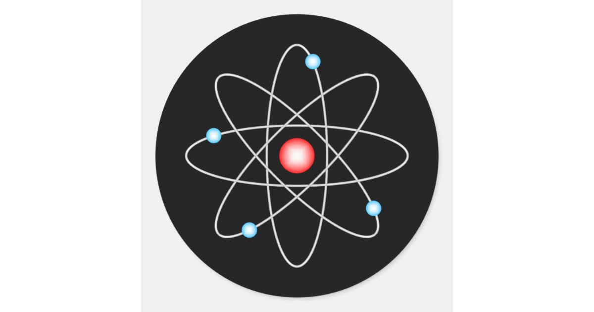 Atomic Symbol Sticker | Zazzle