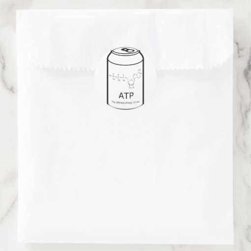 ATP Energy Drink Classic Round Sticker | Zazzle