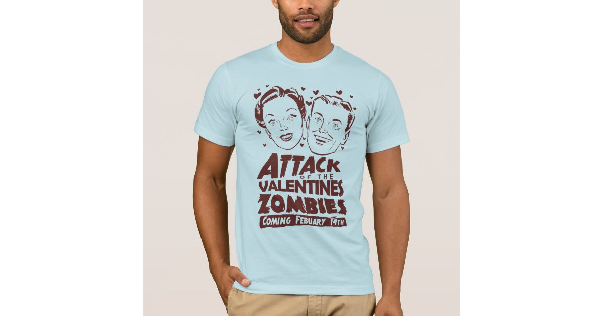 Attack of the Valentines Zombies T-Shirt | Zazzle