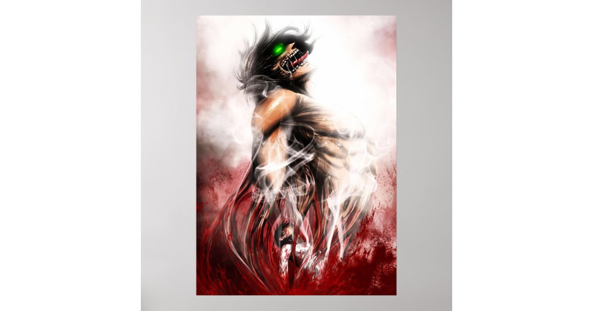 Attack on Titan Eren Poster | Zazzle