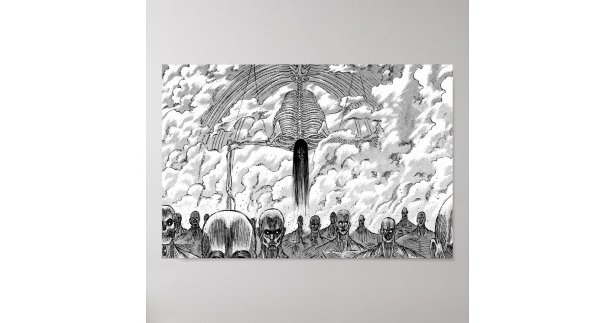 Attack on Titan Rumbling scene Poster | Zazzle