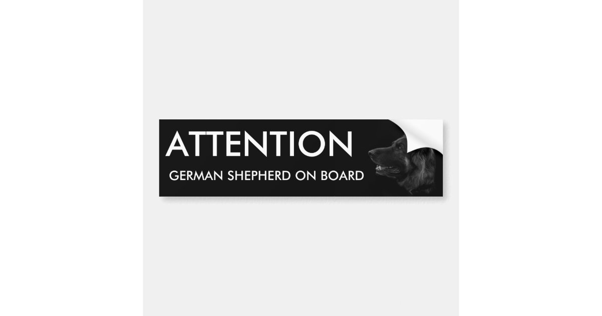 Attention Bumper Sticker | Zazzle