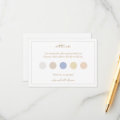 Attire Dress Code Pastels Wedding RSVP Enclosure Card | Zazzle