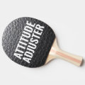 ATTITUDE ADJUSTER FAUX LEATHER PING PONG PADDLE | Zazzle