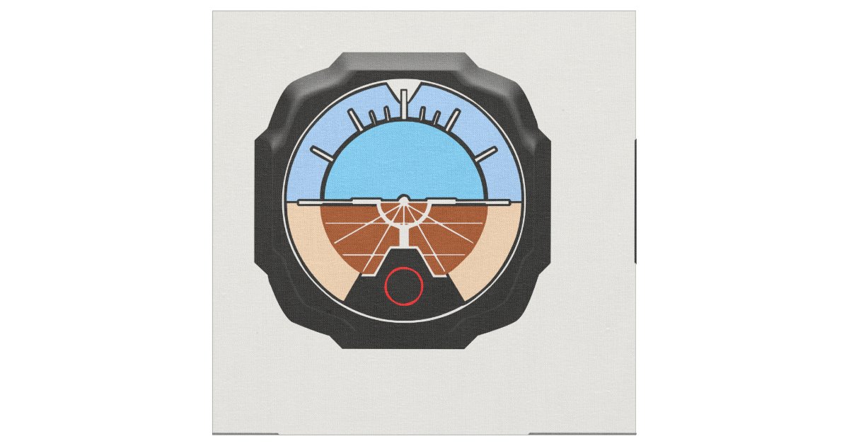 Attitude Flight Indicator Fabric | Zazzle.com