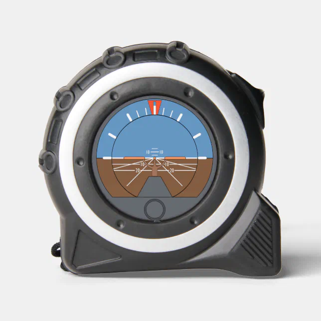 Attitude Indicator Aircraft Flight Instrument Tape Measure | Zazzle