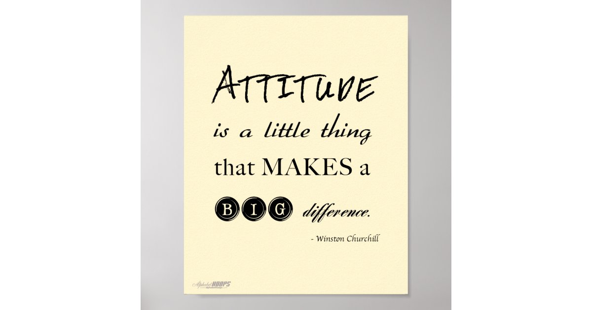 Attitude Poster | Zazzle