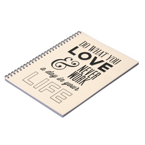 Attitude, Successs, Work, Motivational Life Quote Notebook | Zazzle