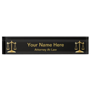 Lawyer Desk Name Plates | Zazzle