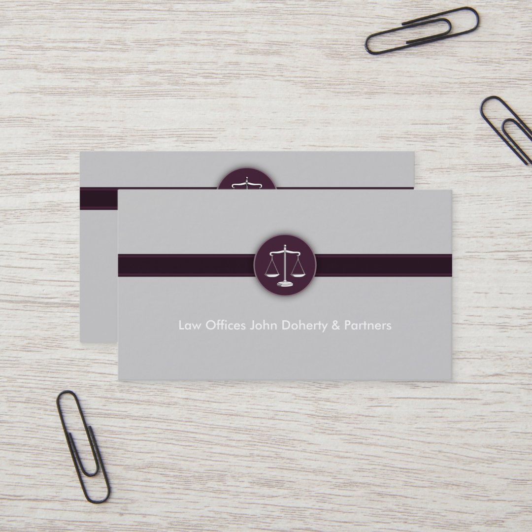 Attorney at Law | Perfect Modern Lawyer Business Card | Zazzle