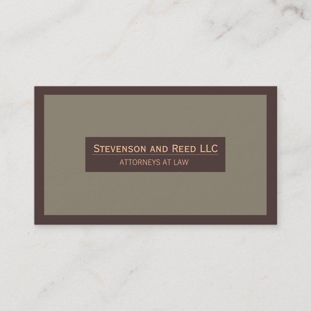 Attorney at Law Traditional Business Card | Zazzle