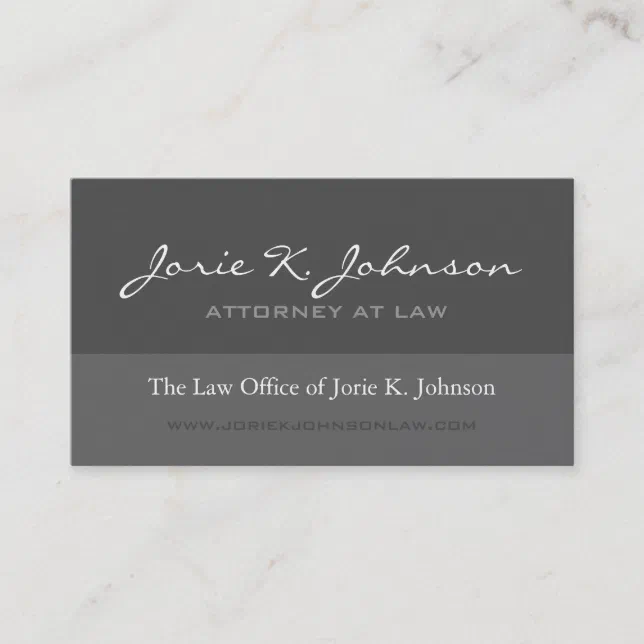 Attorney Business Card - Custom | Zazzle