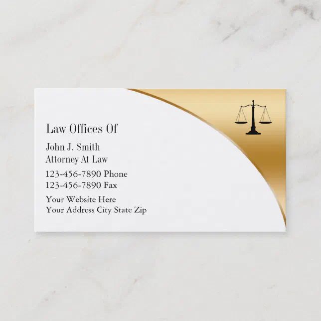 Attorney Business Cards | Zazzle