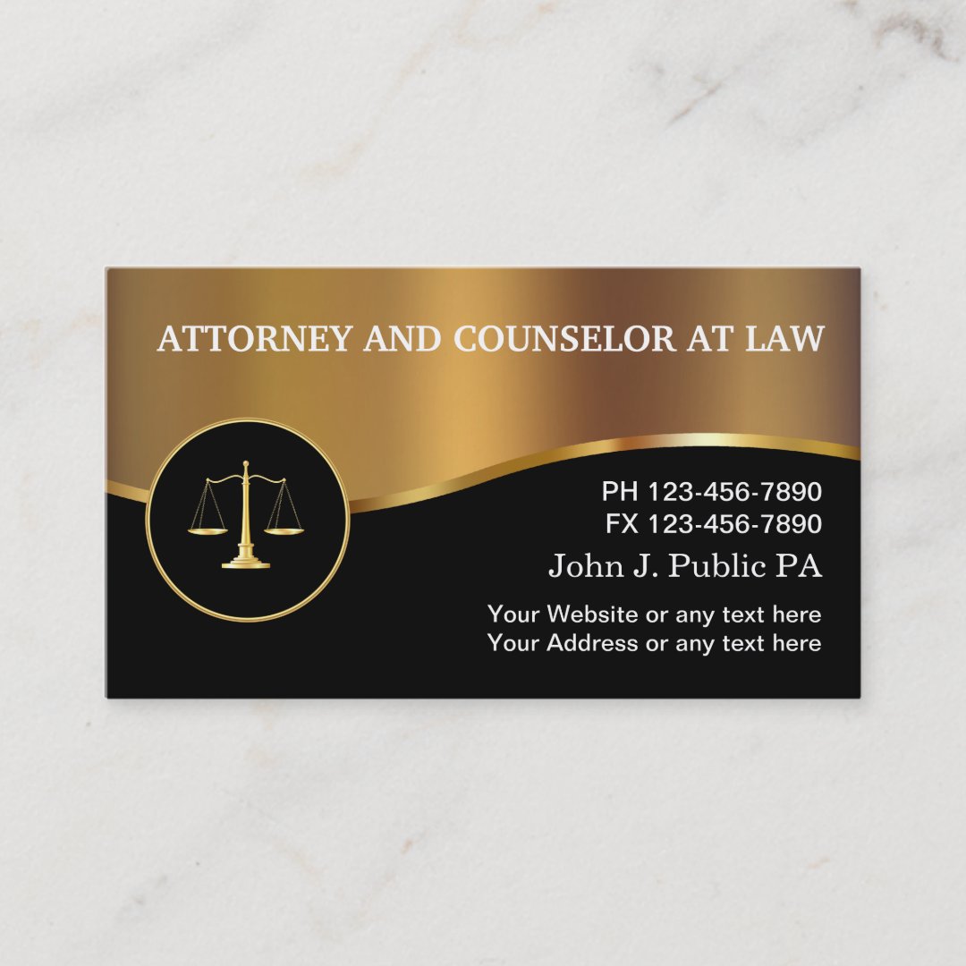 Attorney Business Cards | Zazzle
