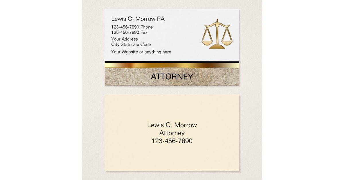 Attorney Business Cards | Zazzle
